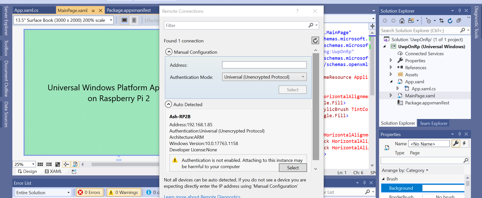 Universal Windows Platform Application on Raspberry Pi – Ash Tewari